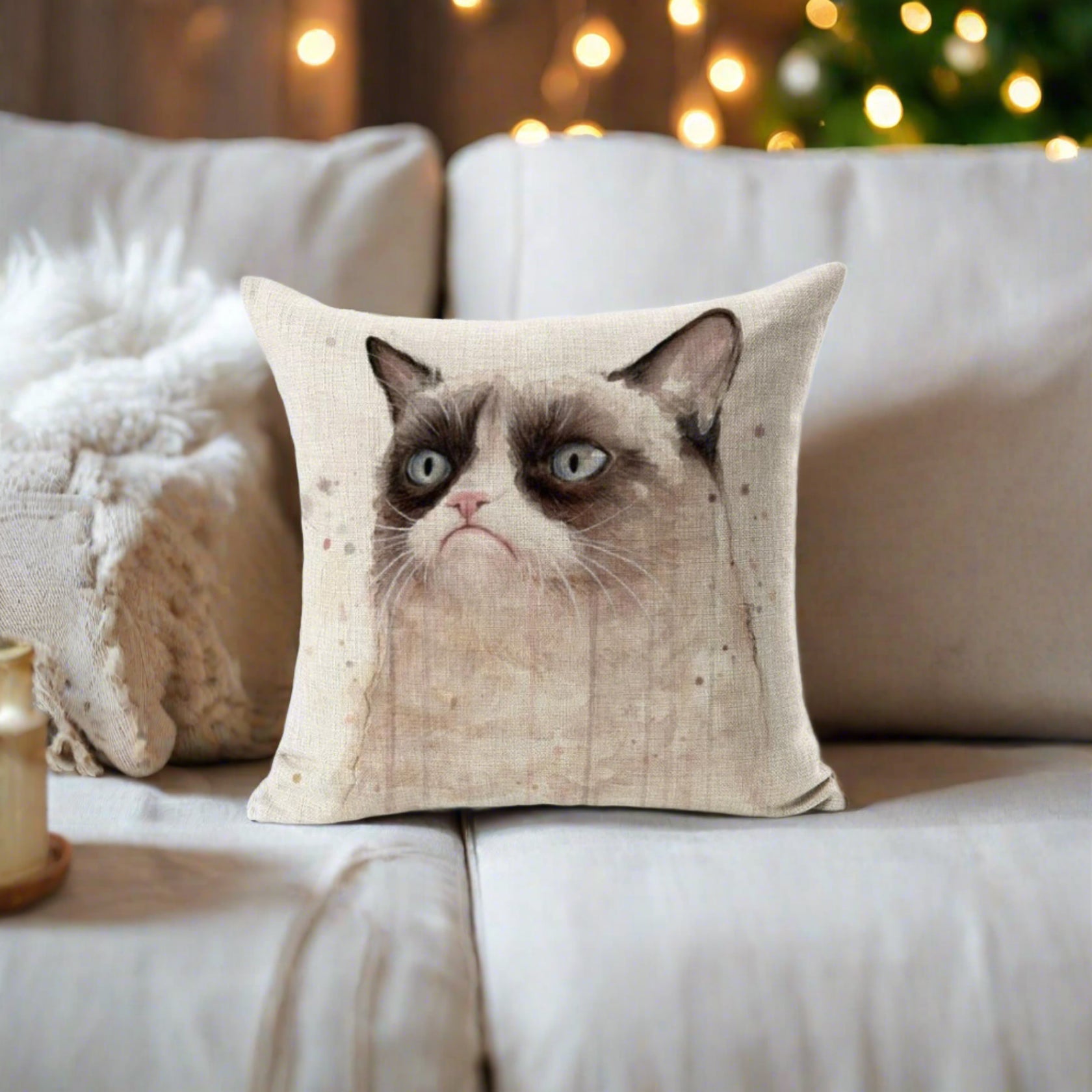 Grumpy Cat Pillow Cover – Eryn Home